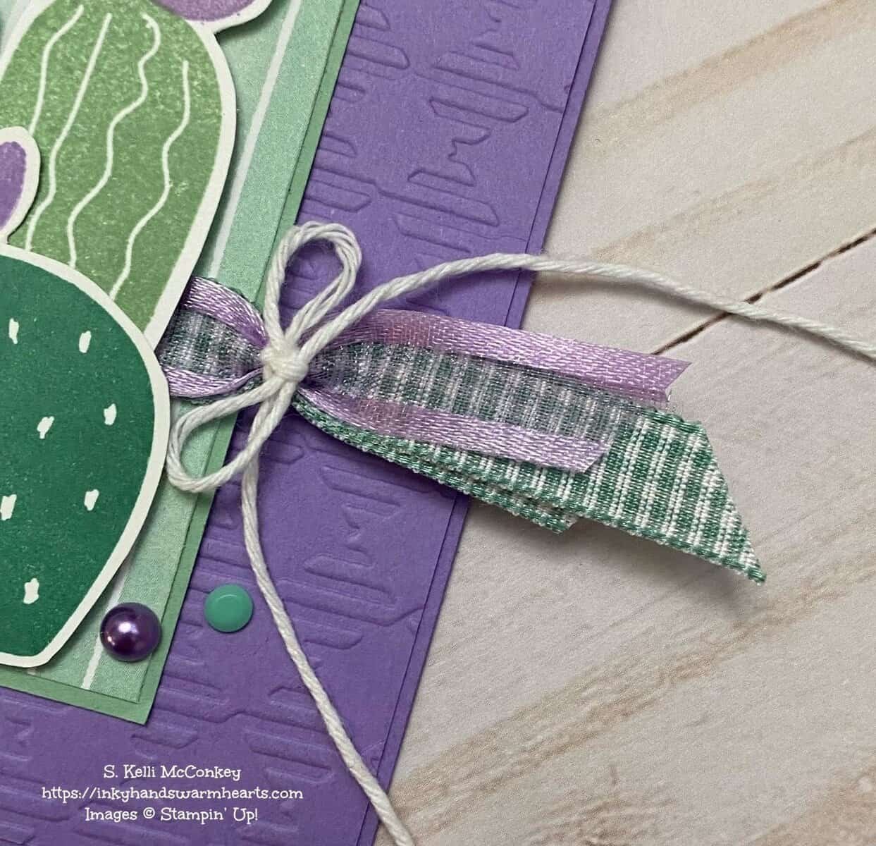 Cactus Cluster Card using Cactus Cuties on Facebook Live Tuesday