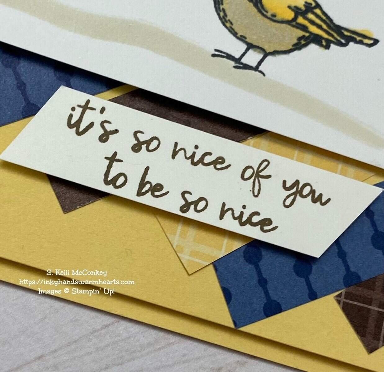 Scrap Strips DSP Hedgehog Card for CASE the Catalog Wednesday