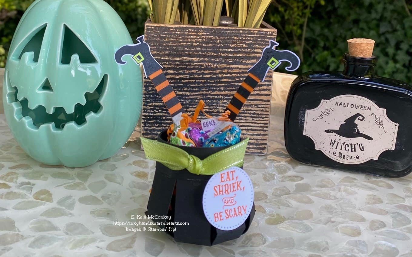 How to Make My Witches Cauldron Candy Treat - Inky Hands Warm Hearts