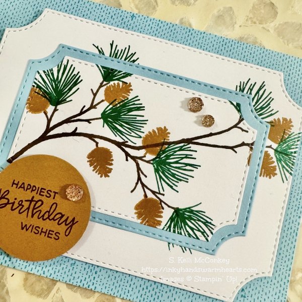 Happy Birthday Pines Card - Inky Hands Warm Hearts